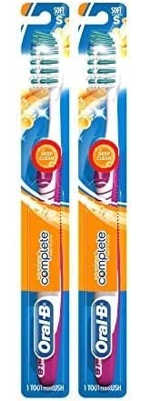 Oral-B Complete Deep Clean Toothbrush, 35 Soft (Colors Vary) - Pack of 2