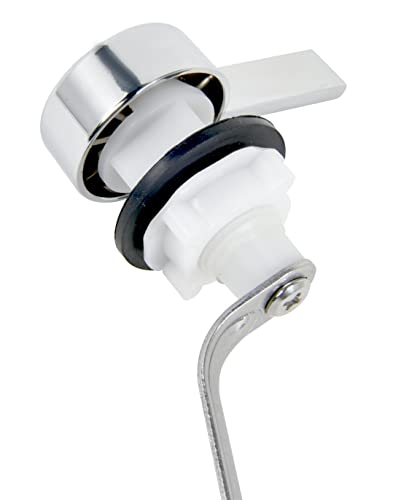 Toilet Flush Lever Handle Replacement, Universal Side Mount Toilet Tank Flush Lever Fit for Kohler Trip Lever, Polished Chrome (Side Mount)