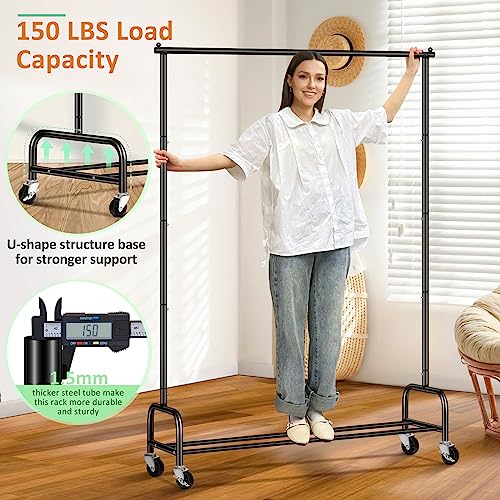 SLEEPING LAMB 54'' Hanging Garment Bags for Closet Storage and Heavy Duty Clothing Racks for Hanging Clothes