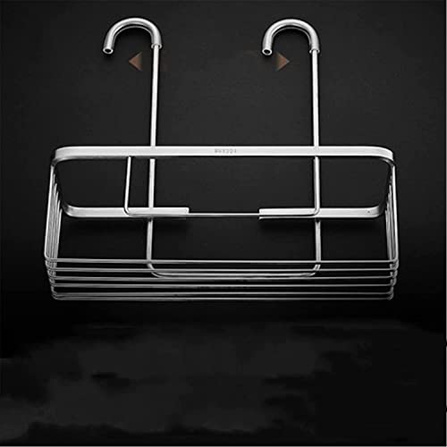 Tbkoly Hanging Basket Bathroom Shelf Storage Rack Shelves,Hanging Shower Caddy Stainless Steel Punch-Free Shower Room Shower (Color:Silver,Size:One Size)