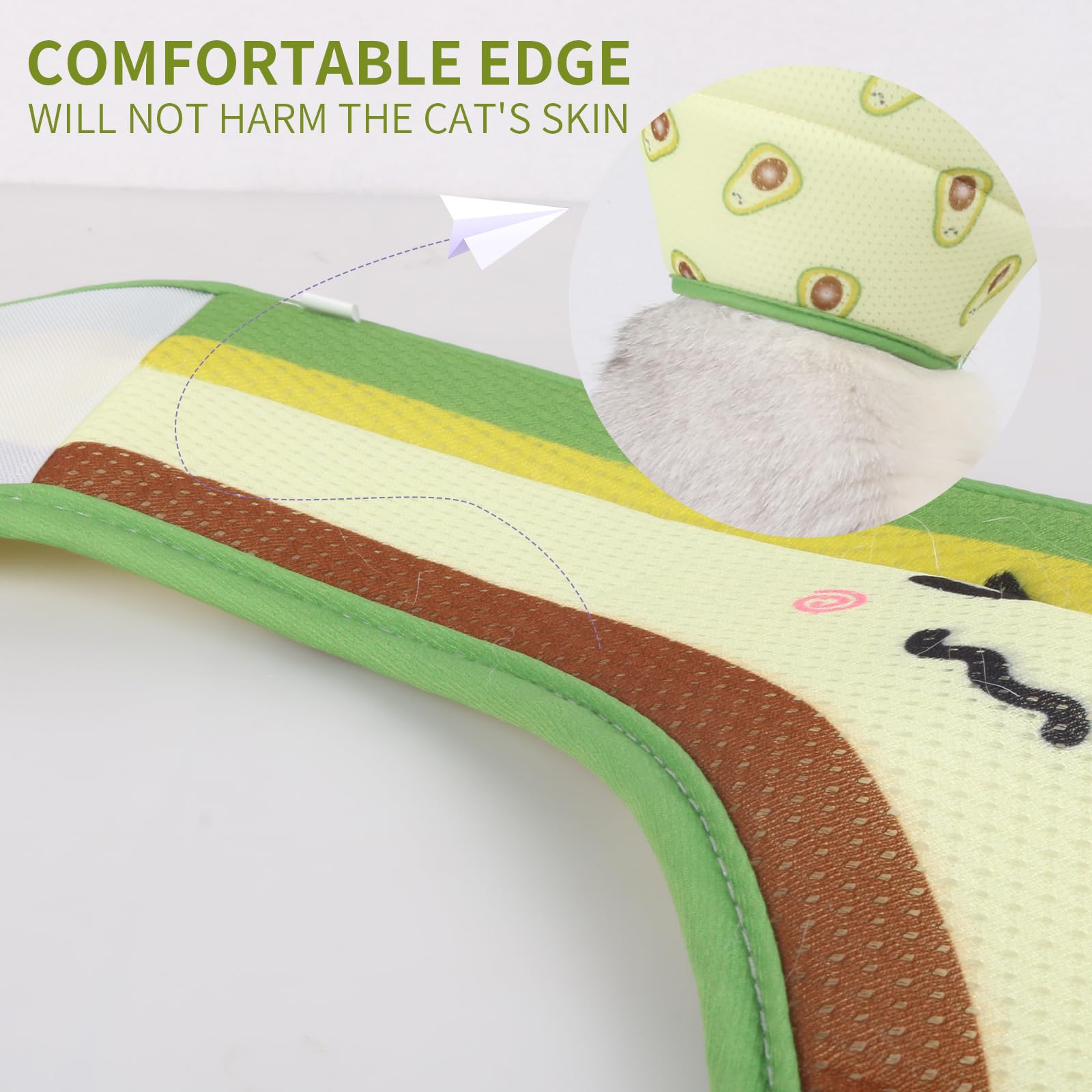 WZ PET Cat Recovery Collar Cone,Adjustable Cat Cone Collar Soft,Cone for Cat After Surgery,Kitten Cone,Medium