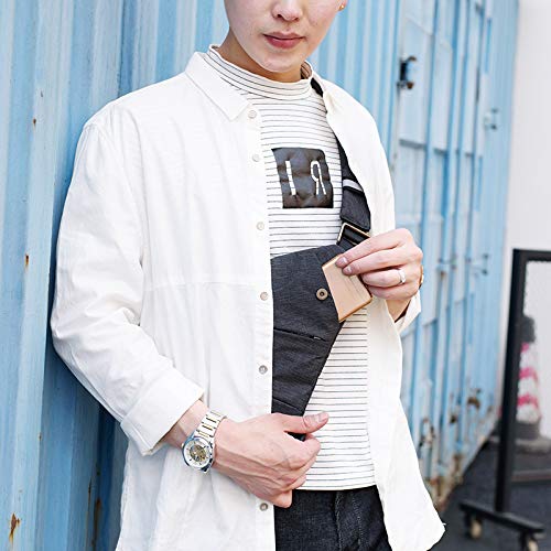 TOLOG Sling Bag Fashion Digital Silm Shoulder Bag Men Multi-functional Crossbody Backpack Anti-theft Gun Chest Bag (Right Hand)