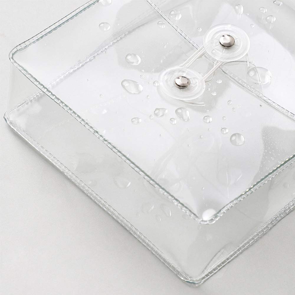ZMLSED Washi Masking Tapes Multi Organizer Pouch, Minimalist Transparent Large-Capacity Visible Portable Storage Bag for Stationery Stickers Travel Small Object Planner Pens Journal Supplies