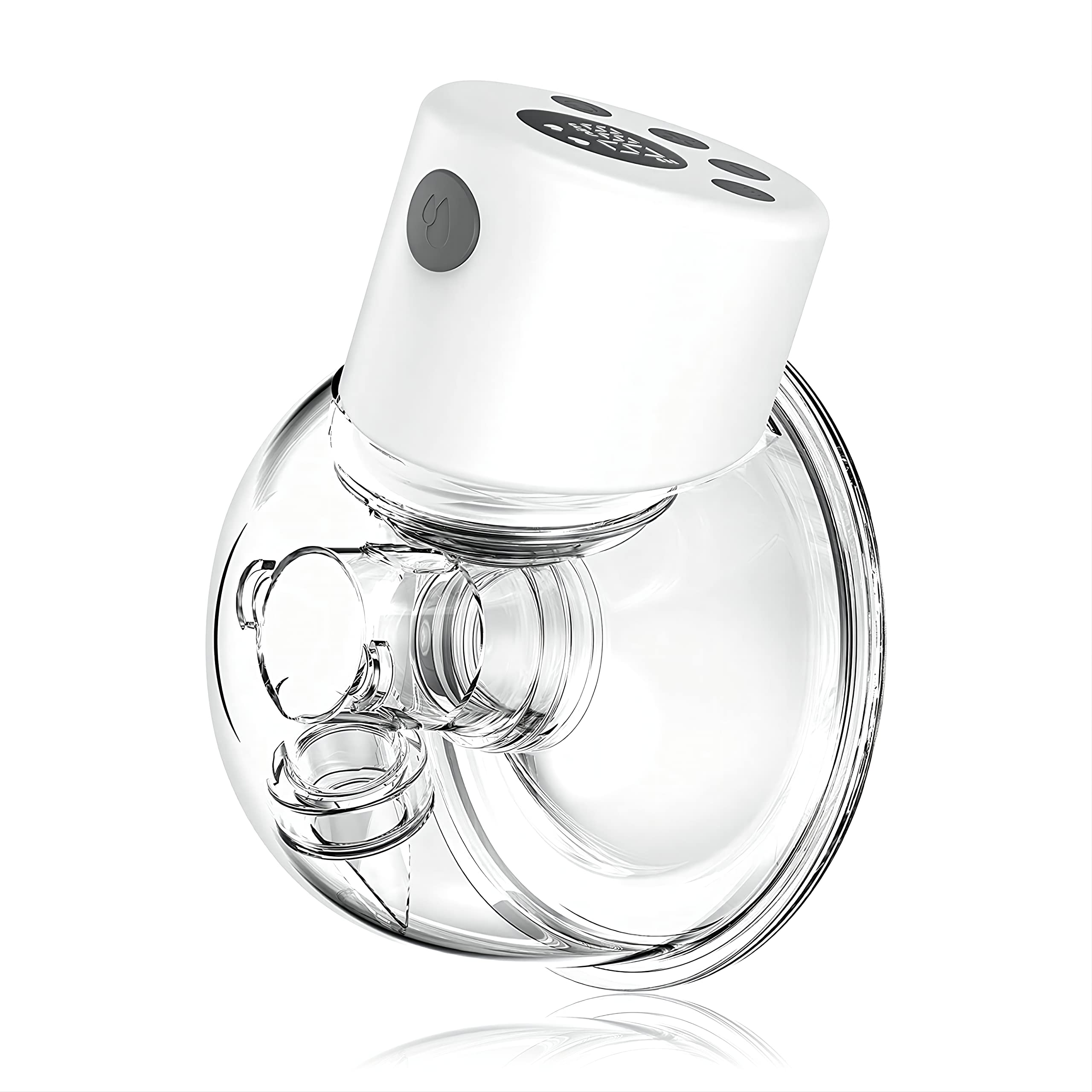 PULLNSCOOP Electric Wearable Breast Pump Pain Free Hands Free Effective Suction Portable Breastfeeding Low Noise 2 Modes 9 Levels