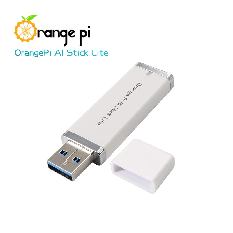 Orange Pi AI Stick Lite Microcontroller with PLAI Neural Network Artificial Intelligence Computing Model Transformation Tools (White)
