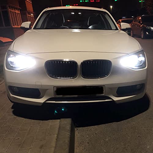 Xotic Tech 1 Set 9-SMD Xenon White T10 BA9 LED Parking Light Bulbs w/Load Resistor Anti-Flicker Error Free Wiring Adapters Compatible with BMW F30 3 Seriesā¦