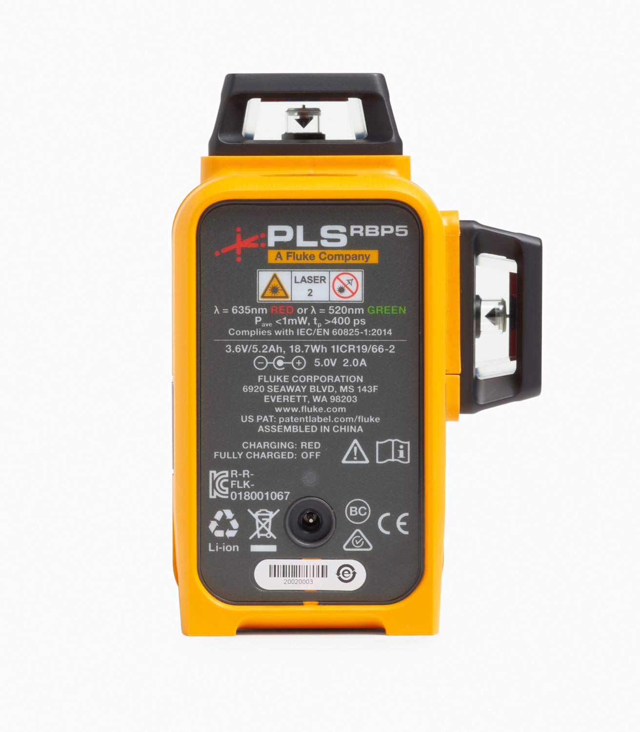 Pacific Laser Systems PLS 3X360G KIT Green line laser level kit w/RBP5, Case, and L-Bracket