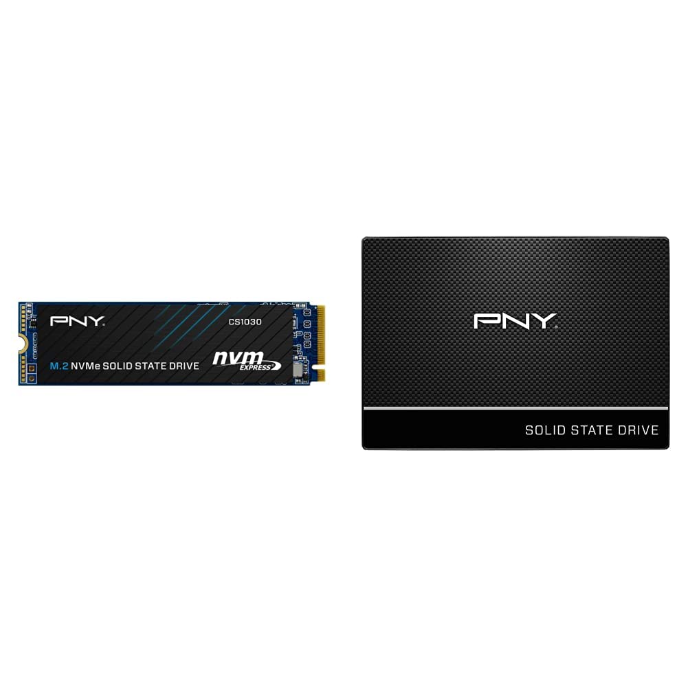PNY CS1030 250GB M.2 NVMe PCIe Gen3 x4 Internal Solid State Drive (SSD) CS900 250GB 2.5" SATA III Internal Solid State Drive (SSD) Bundle
