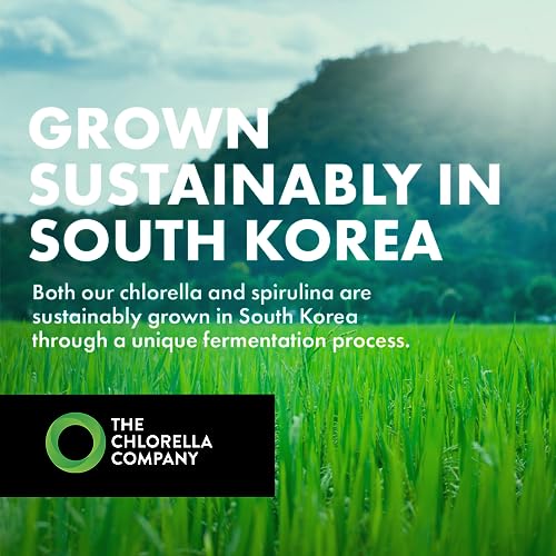 The Chlorella Company | Fermented Chlorella Tablets | Broken Cell Wall | 1,350 Tablets | Chlorophyll | Supergreens | Gluten-Free | Vegan | Non-GMO