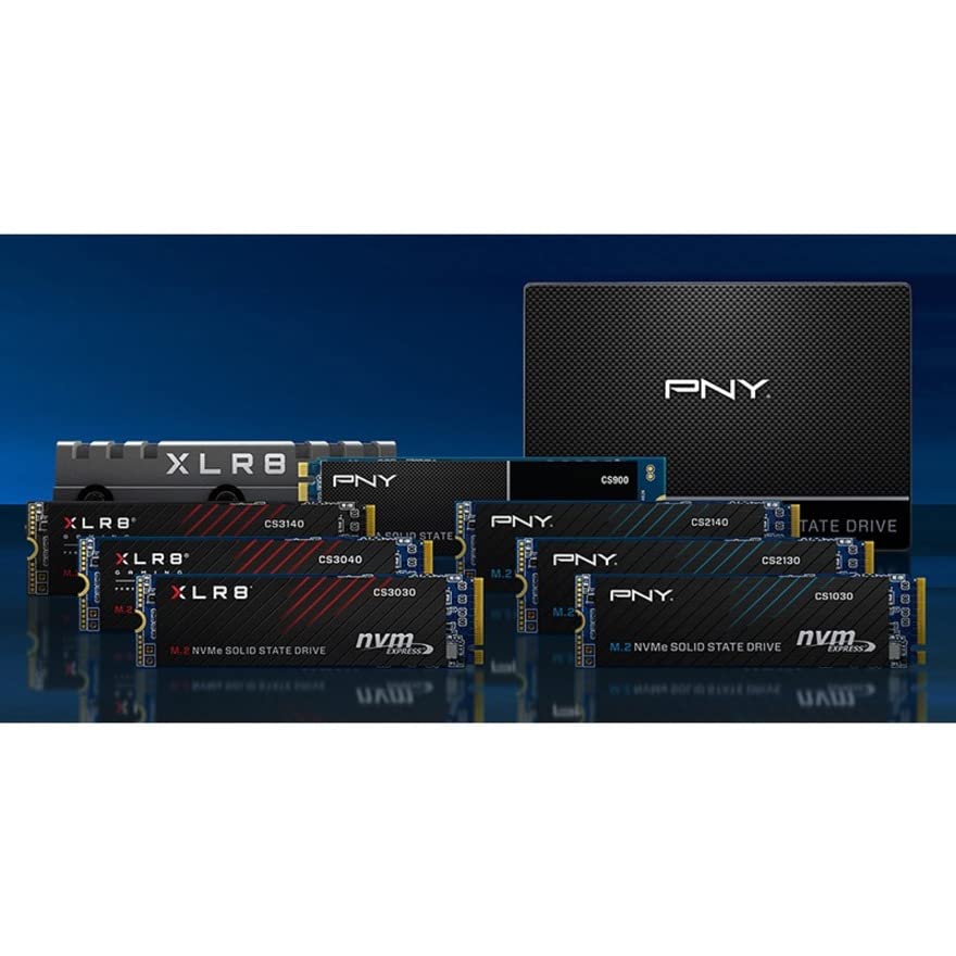 PNY CS2140 1TB M.2 NVMe Gen4 x4 Internal Solid State Drive (SSD) - M280CS2140-1TB-RB & SanDisk SSD Plus 1TB Internal SSD - SATA III 6 Gb/s, 2.5"/7mm, Up to 535 MB/s - SDSSDA-1T00-G27