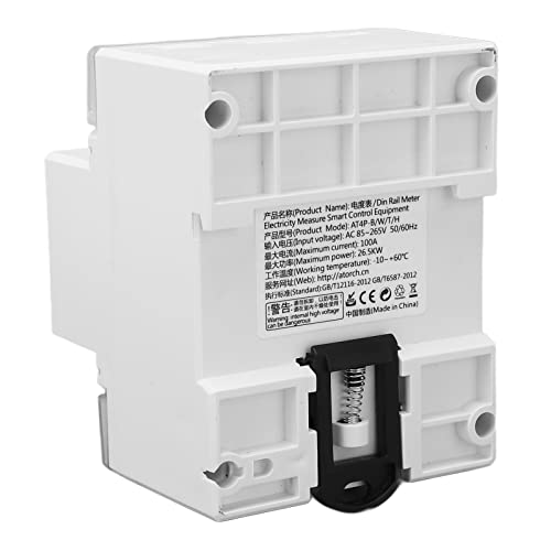 Smart Power Monitor, Multifunctional APP Control Sharing Management AC85β265V WiFi Electric Meter with 2.4in TFT Display for Shopping Mall