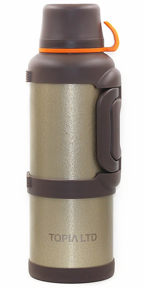 Gigantic 128oz Steel Thermos, 1 gallon, Hot & Cold, Vacuum Instulated,by TOPIA LTD