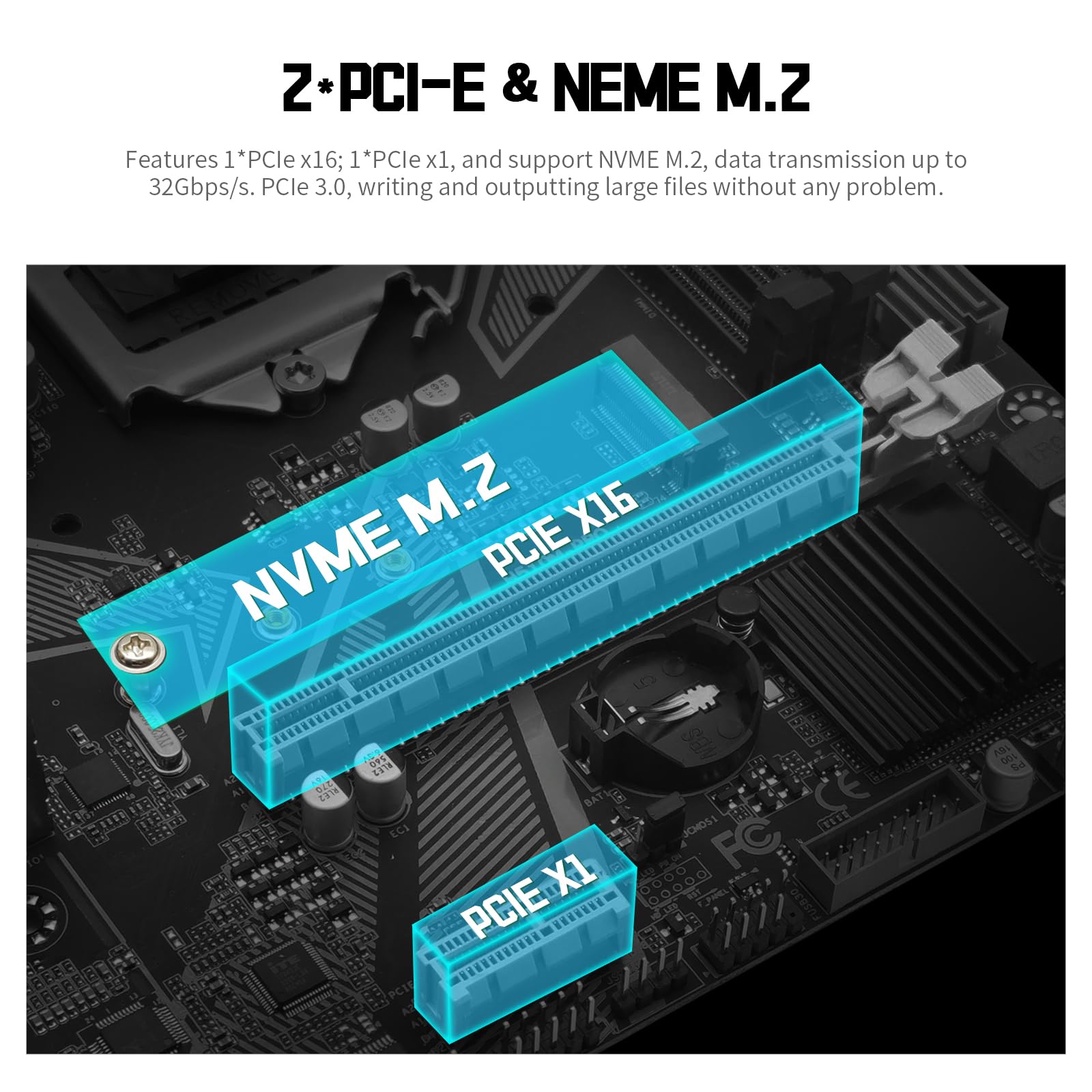 SHANGZHAOYUAN H510M PRO Motherboard LGA 1200 Socket Support 10th and 11th Gen Series Processors (Micro ATX, Dual-Channel DDR4, SATA 6Gbps/s, USB 3.0, NVME M.2, PCIe 3.0, Gigabit LAN)
