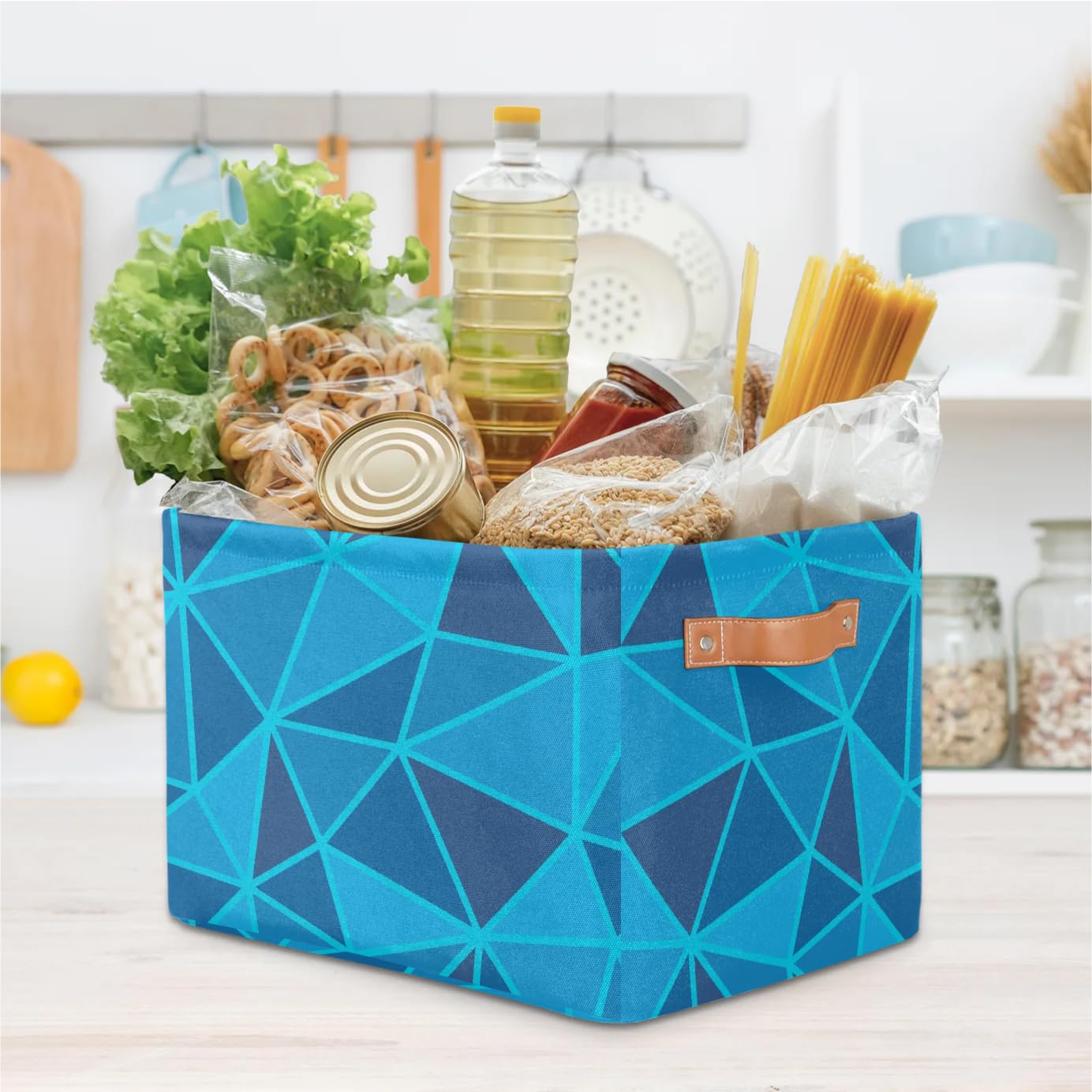 Storage Baskets with Handles,Black Gold Glitter Foldable Cubes Storage Box Bin,Waterproof Open Shelf Basket Organizer for Clothes Toy Gift Basket Home Decorative