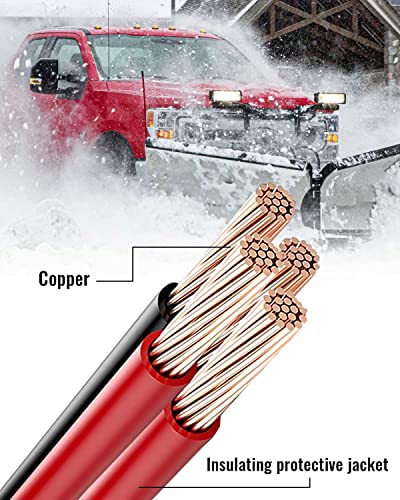 NTSUMI Truck and Plow Side Repair Harness Kit Replace HYD01684 HYD01690 Fit for BOSS Plows, Snow Plow Power Ground Cable Truck Plow Side