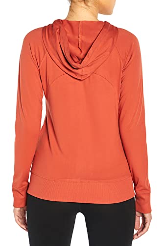 Marika Women's Standard Mona Full Zip Hooded Jacket, Bruschetta, X-Large