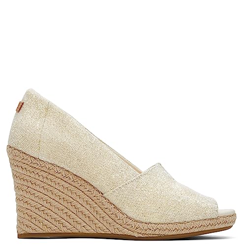 TOMS Women's, Michelle Sandal Natural Metallic 7 M