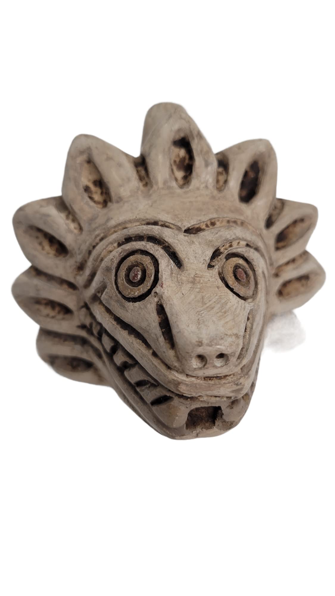 Quetzalcoatl Death Whistle Made Of Clay, Replica Of Items Found In Aztec Temple. (Natural)