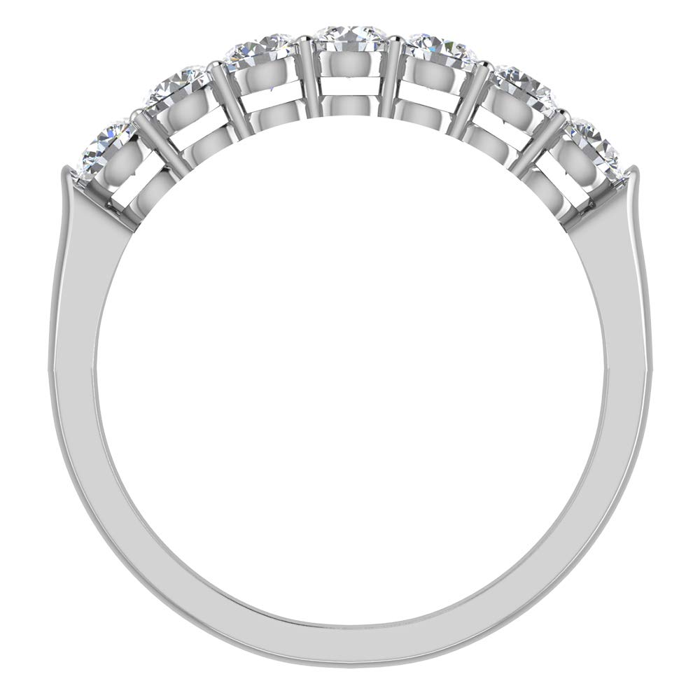 Glitz Design Diamond wedding rings for women 14K white gold 0.70 carat tw (Ring Size 6)