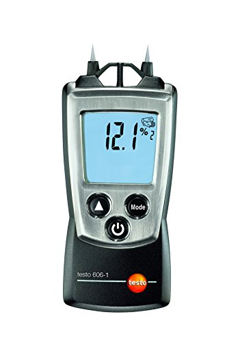 Testo 606-1 Wood & Material Moisture Meter w/Protective Cap, Batteries and Calibration Certificate