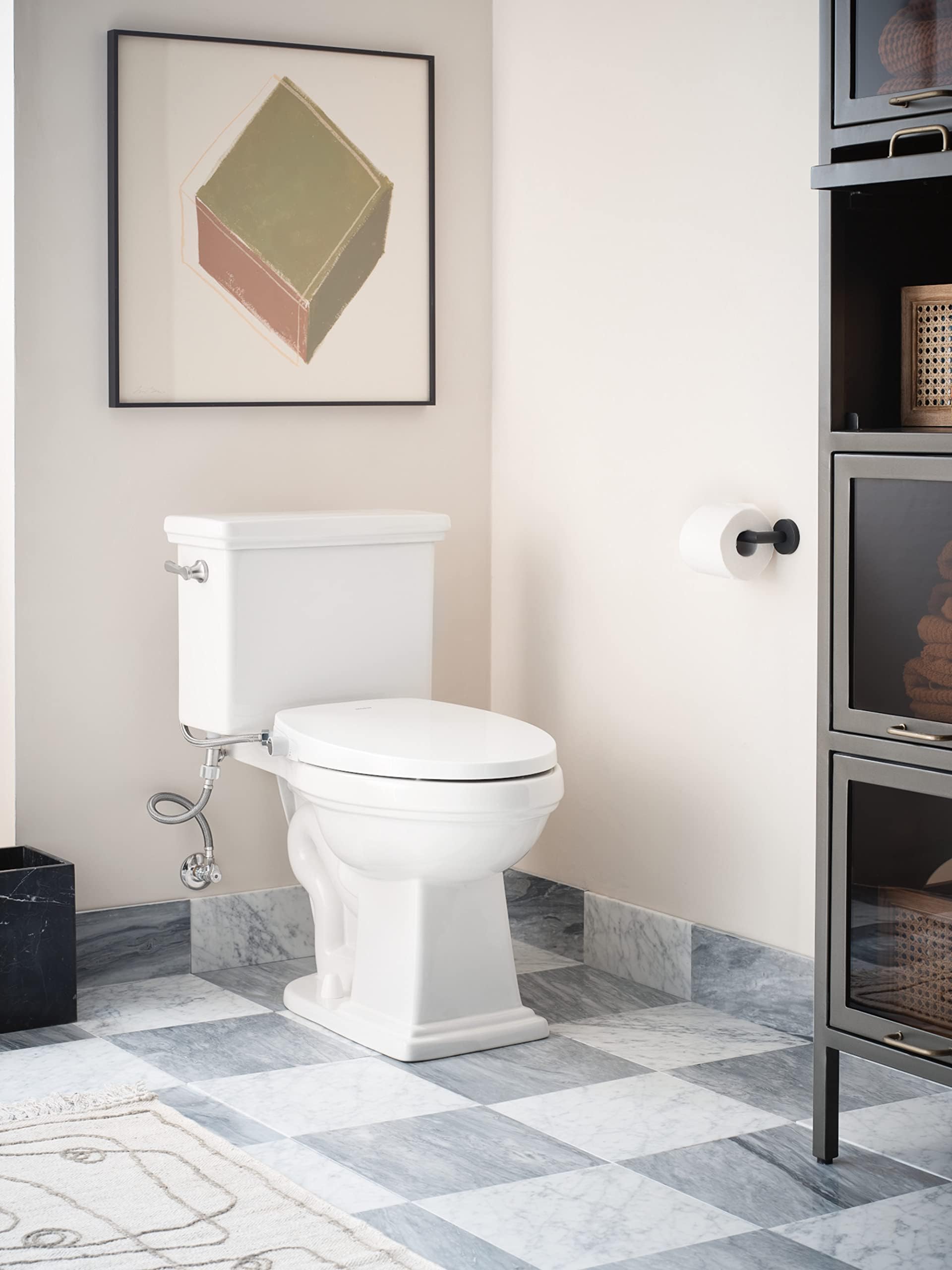 Moen EB500-E 2-Series Standard Non-Electronic Bidet Toilet Elongated Seats, White