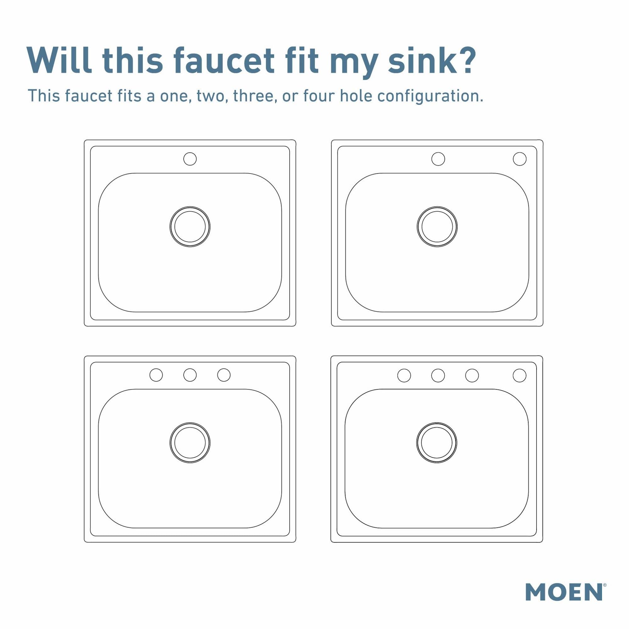 Moen Sombra Spot Resist Stainless Single-Handle Pull-Out Sprayer Kitchen Faucet with Soap Dispenser and Power Clean, 87701SRS