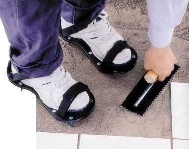 Osaava 47952 Gunite Spiked Shoes for Epoxy Floor Coating Installation 3/4” Short, Spikes Perfect for Applying Epoxy Garage Floors Shoes, Adjustable 6 Straps Full Assembled Sturdy (1 Pair)