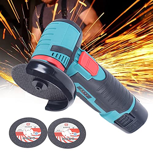 YIYIBYUS Mini Angle Grinder Cordless Brushless M5 Cutter Polishing Grinding Machine 12V 19500rmp Handheld Polisher Power Tool