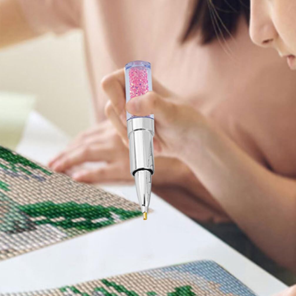 SEWACC 2pcs Diamond Embroidery Pen Rhinestone Picker Tool Diamond Dotting Pen Nail Pen for Diamond Rhinestone Painting Tool
