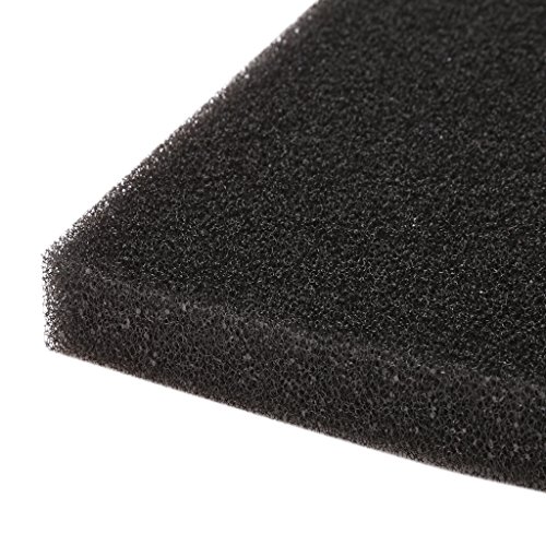 Thereisno Aquarium Filter Media Biochemical Cotton Sponge Pad Replacement Filter Foam 20x20x0.8 Inches Cut to Fit High Porosity Mesh Sieve