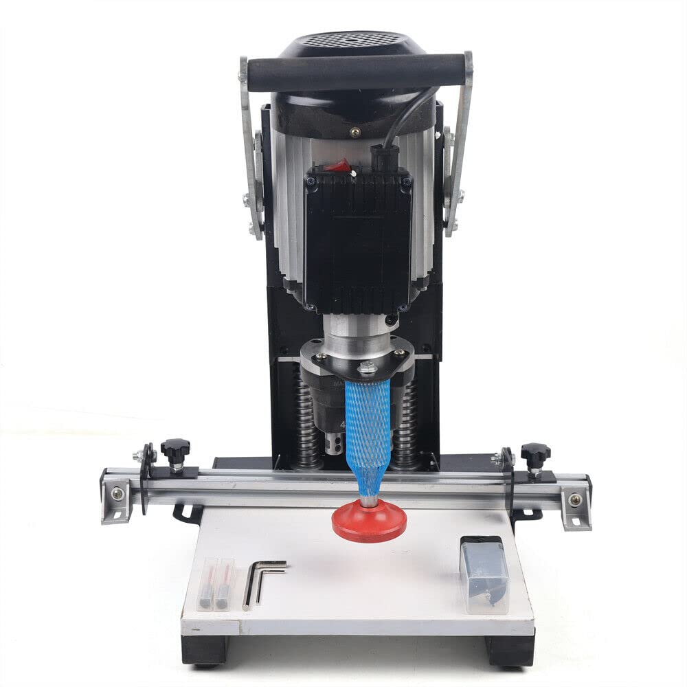 Portable Wood Drill Hinge Hole Machine, 110V 750W 2880R/min Pneumatic Woodworking Hole Drilling Puncher Equipment