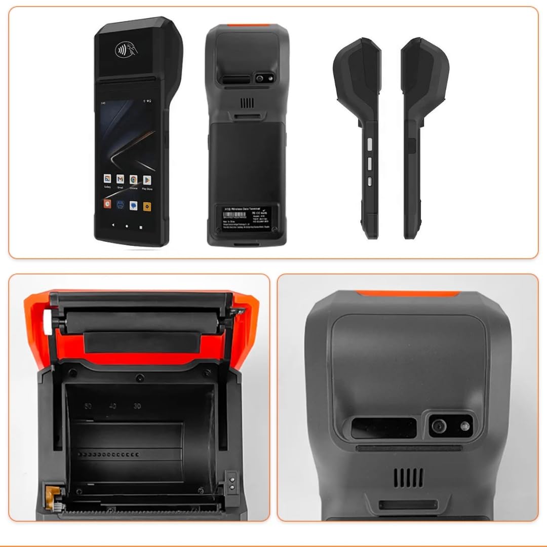 POS PDA H10 Receipt Printer Android 13 and 58mm High Speed Thermal Printer 5.5β Touch Screen. Handheld Mobil Point of Sale Tablet. Scan 1D/2D/QR barcodes and NFC. 2GB Ram+16GB ROM