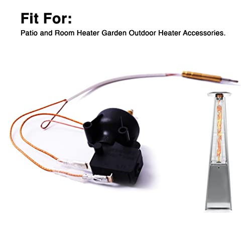 New Propane Gas Patio Heater Repair Replacement Parts Thermocoupler & Dump Switch Control Safety Kit - 2 Pack