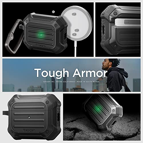 Spigen Tough Armor (MagFit) Designed for iPhone 14 Pro Max Case and Tough Armor Designed for AirPods Pro 2nd Generation Case