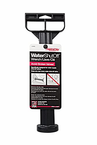 Superior Tool 03990 Water Supply ShutOff Wrench-12 Inch Toilet and Sink Shutoff Wrench , Black
