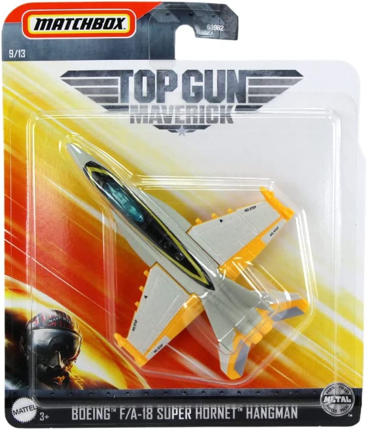 Matchbox Top Gun Maverick - FA/-18 Super Hornet Hangman and Darkstar Jet 1:64 Scale Diecast Airplanes Pack of 2