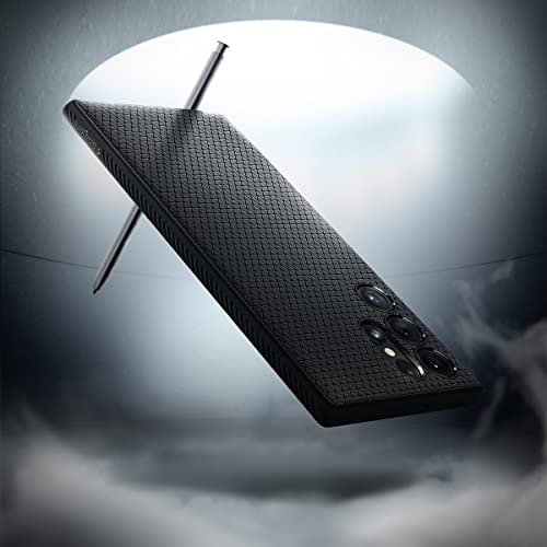 Spigen Liquid Air Armor Designed for Galaxy S22 Ultra Case (2022) - Matte Black