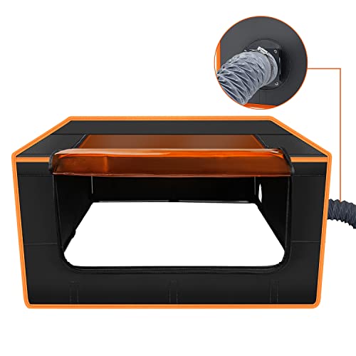 Twotrees Laser Engraver Enclosure for TS2 800x800x400mm Fireproof and Dustproof Large Protective Cover with Ventilation System for Most Indoor Laser Engraver Upgrade Accessories