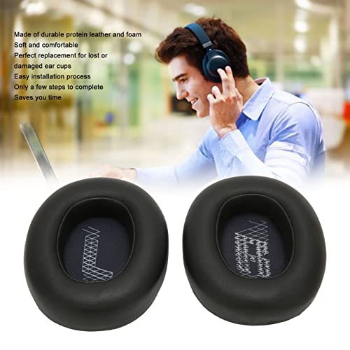 Yoidesu Replacement Ear Pads for JBL, Professional Earpads Cushions for JBL Live 650BTNC Headphone, Noise Reduction Soft Comfortable Ear Cushions(Black)
