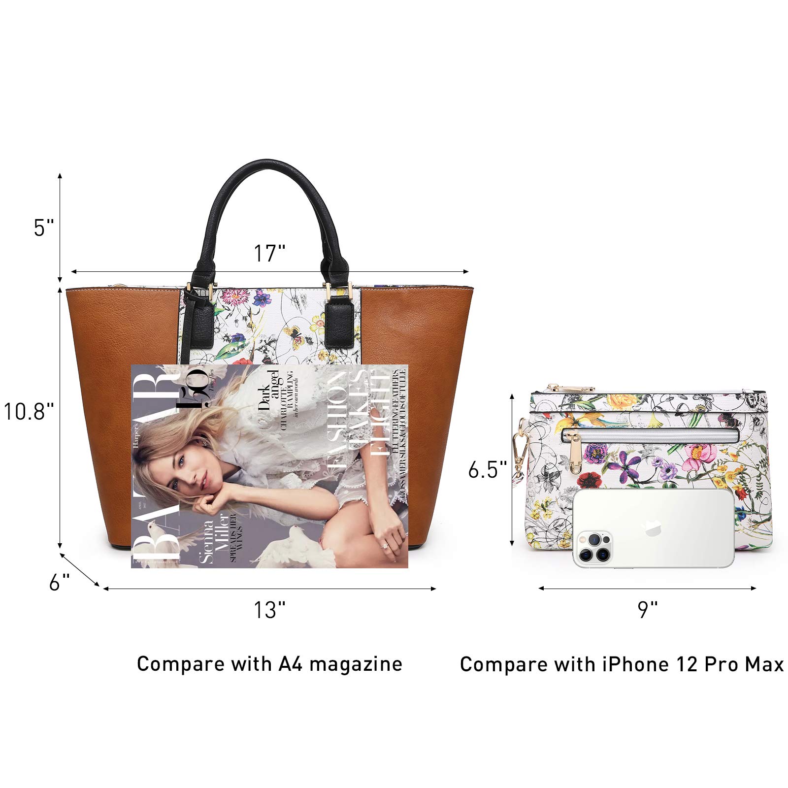 MKP Women Fashion Tote Bag and Denim Purse