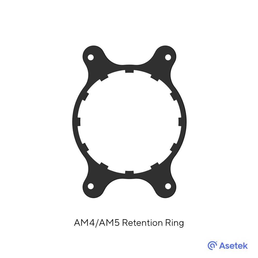 Premium AMD AM4/AM5 Retention Kit for Asetek-Based Liquid Coolers – Premium Kit with Sleek Finish Plus Easy Installation