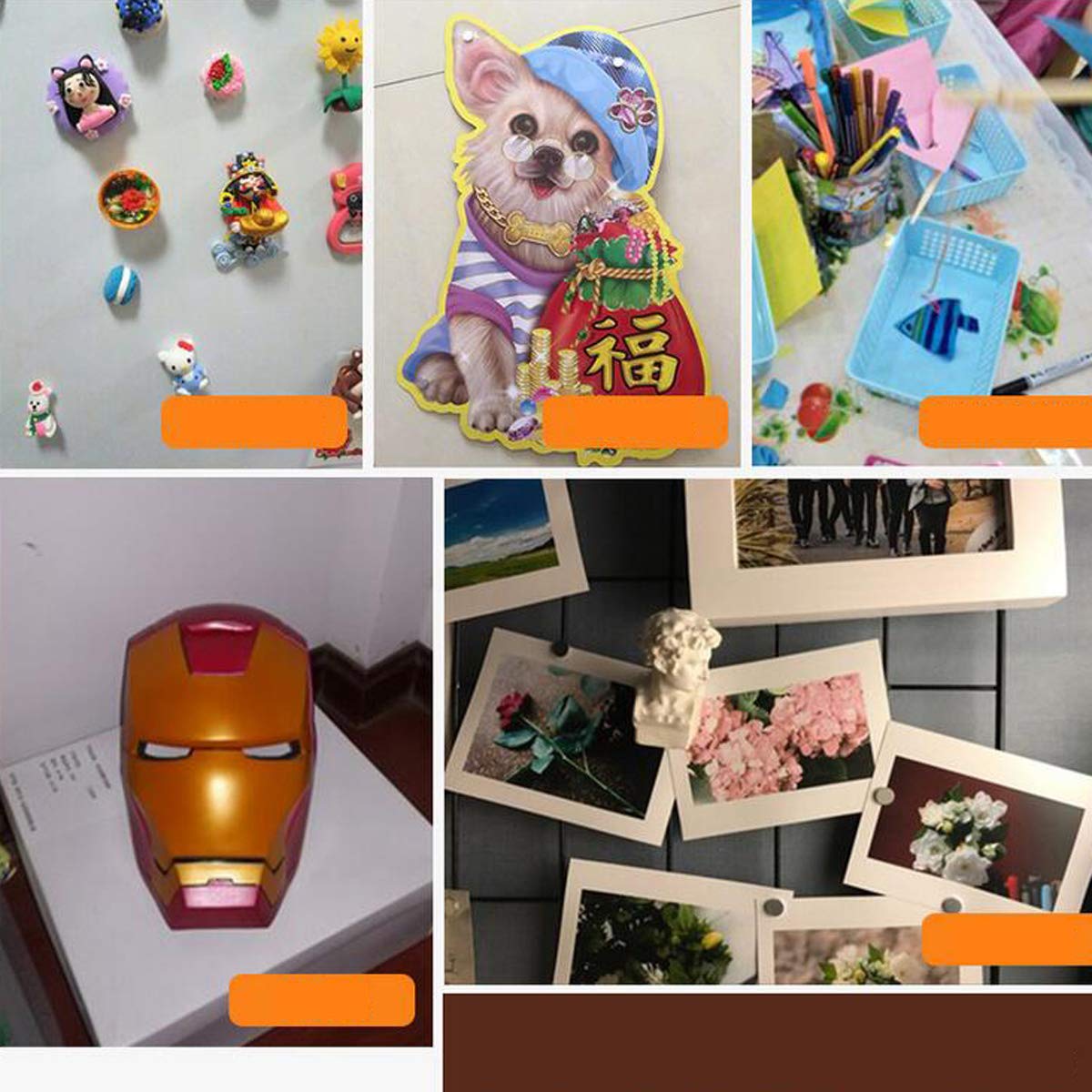 Multi-Use Refrigerator Magnets For Refrigerator Craft Project - Approximate 8x1mm - 100 Pieces