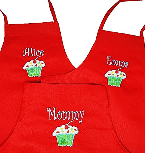 Personalized Kids Apron Embroidered With Name and Design