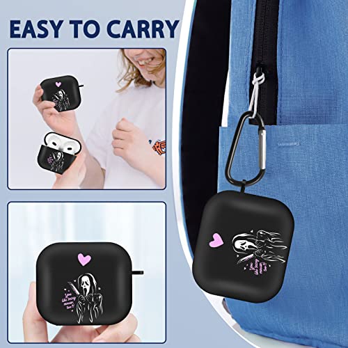 Ulirath Case for AirPod 3rd Skull Funny Unique Design Unique Pattern Scary Cute for AirPods Air Pods 3 Design Skeleton Cover Cases Skin for Boys Girls Kids Skull