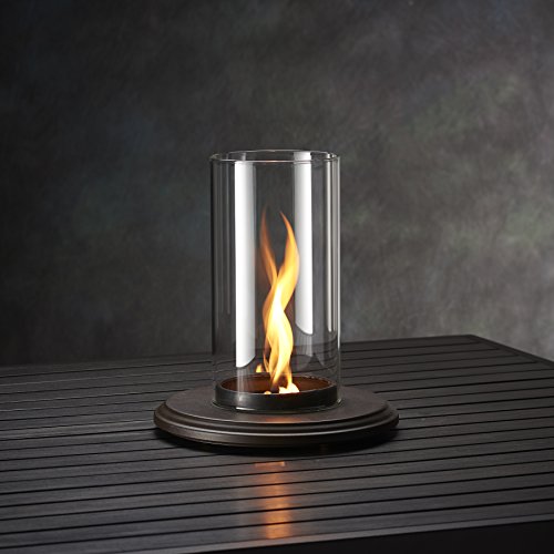 Outdoor Greatroom Company Tabletop Outdoor Lantern - Intrigue Table Top Outdoor Lantern for Patio Decorations - Table Top Firepit Electric - Outdoor Table Decor