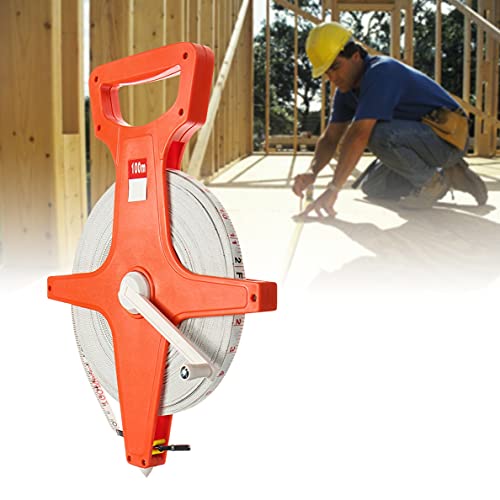Open Reel Fiberglass Tape Measure, Open Reel Dual Sided Fiberglass Tape Measure for Engineer (330FT(100M))