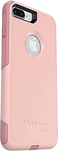 OtterBox Commuter Series Case for iPhone 8 Plus & iPhone 7 Plus (ONLY) - (Not Compatible with Other iPhone 7/8 Models) - with Screen Protector - Bundle Packaging - Ballet Way (Pink Salt/Blush)