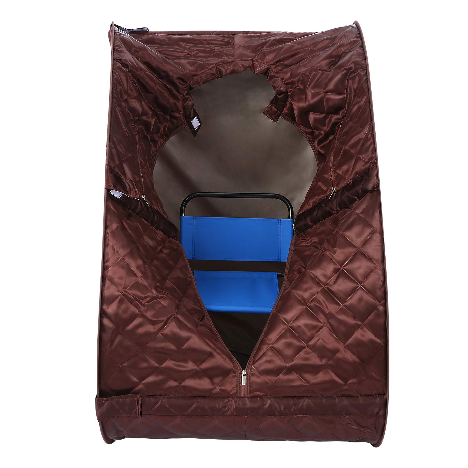 OPPSDECOR Steam Sauna Spa Portable Foldable Personal Indoor Sauna Tent Pot for Therapeutic Reduce Stress Fatigue with Remote Chair Indoor Home