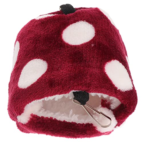 ULTECHNOVO Guinea Pig Bedding Small Pet Cage Hammock, Warm Pet Bed House Cage for Sugar Glider Fleece Chinchilla Parrot Guinea Pig Squirrel Hamster Playing Sleeping(S Red) Guinea Pig Hideout