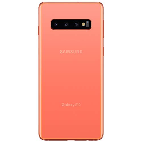 Samsung Galaxy S10 Factory Unlocked Android Cell Phone | US Version | 128GB of Storage | Fingerprint ID and Facial Recognition | Long-Lasting Battery | Flamingo Pink